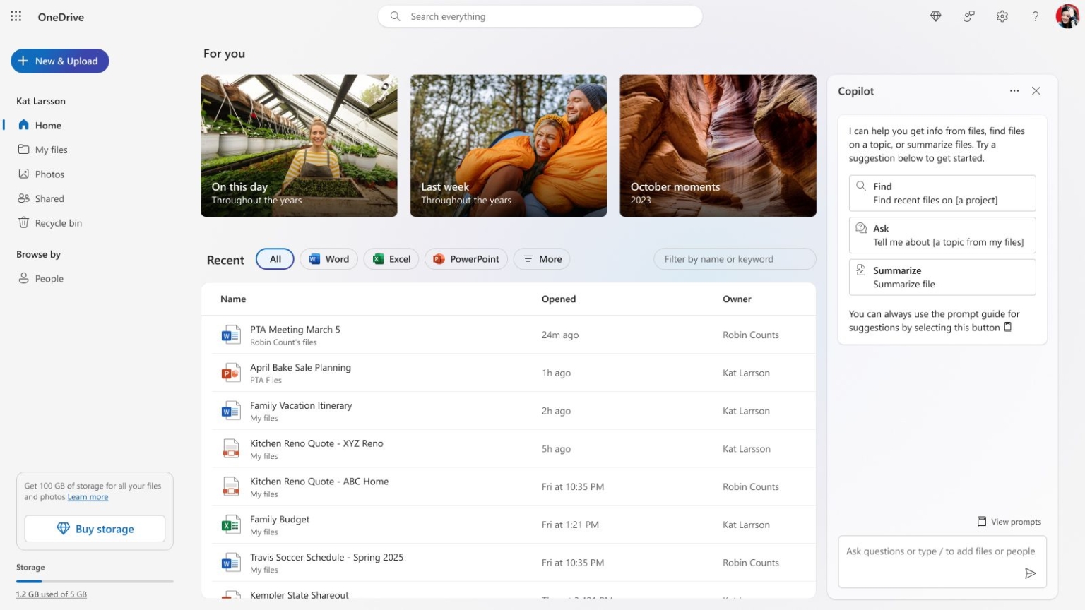 Microsoft 365-gebruikers krijgen toegang tot Copilot voor OneDrive op ...